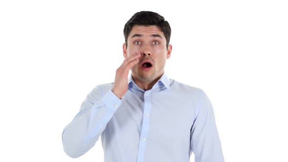 Businessman in Shock White Background, Stock Footage | VideoHive