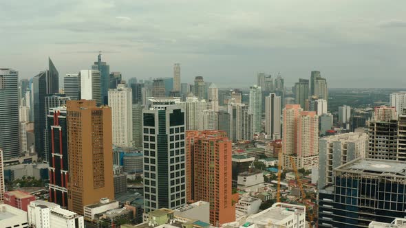 City of Manila, the Capital of the Philippines with Modern Buildings ...