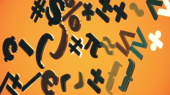 Animation of Math Symbols moving back and forth in slow subtle motion ...