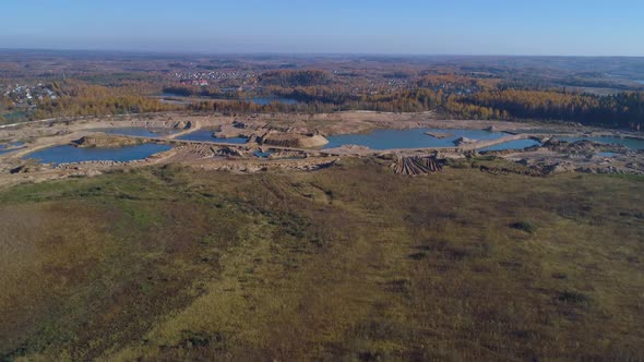 Top View of the Development of Sand Pit Aerial, Stock Footage | VideoHive