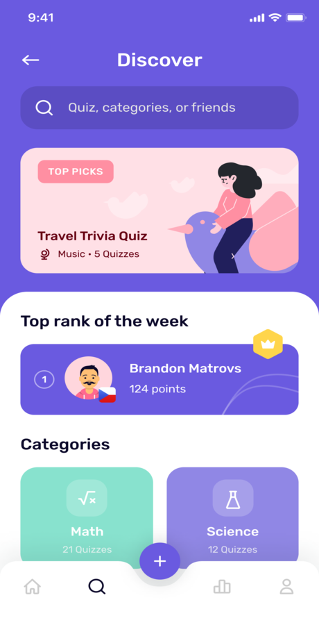 Quiz APP ANDROID + IOS + FIGMA | UI Kit | Flutter | Queezy Game by ...