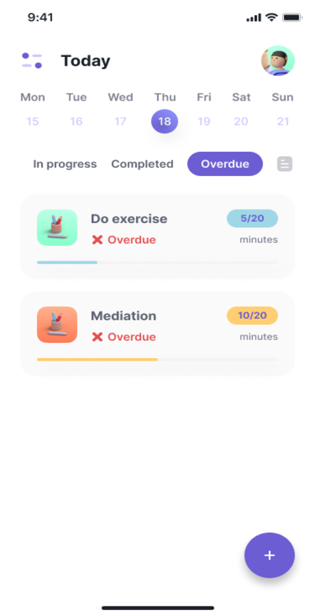 Habit Tracker App ANDROID + IOS + FIGMA + Sketch | UI Kit | Flutter ...