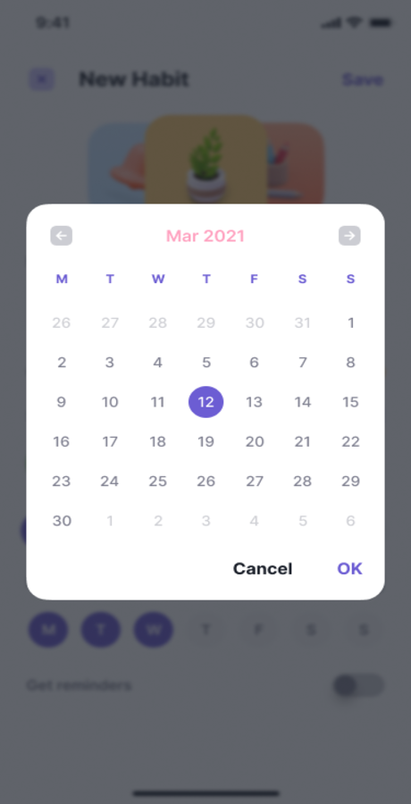 Habit Tracker App ANDROID + IOS + FIGMA + Sketch | UI Kit | Flutter ...