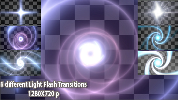 Light Flash Transitions, Motion Graphics | VideoHive