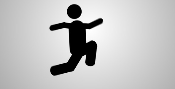 Walkcycle Of A Hopping Figure, Motion Graphics | VideoHive