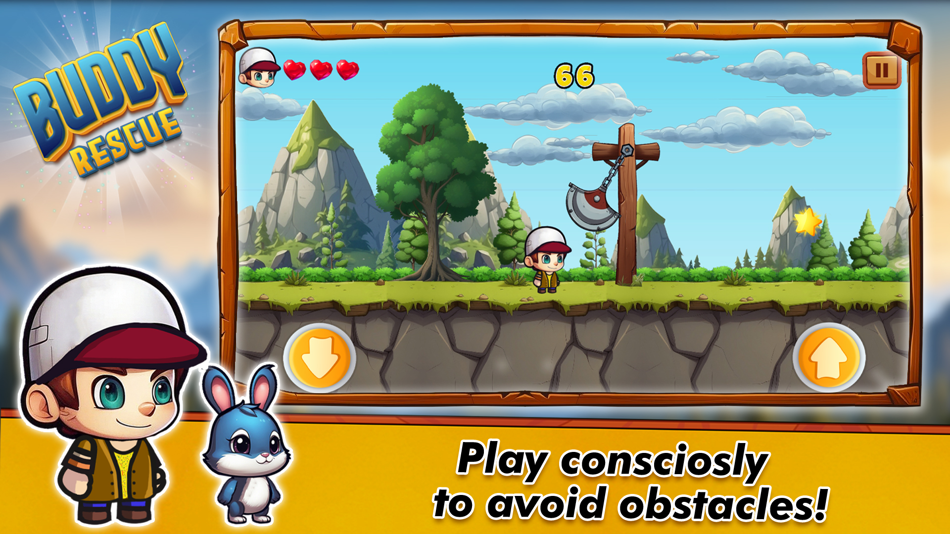 Buddy Protector HTML5 Construct 3 Game by pairplaycreation | CodeCanyon