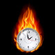Clock in Fire, Vectors | GraphicRiver