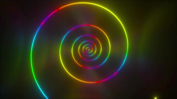 Spiral Curl Geometric Light, Motion Graphics | VideoHive