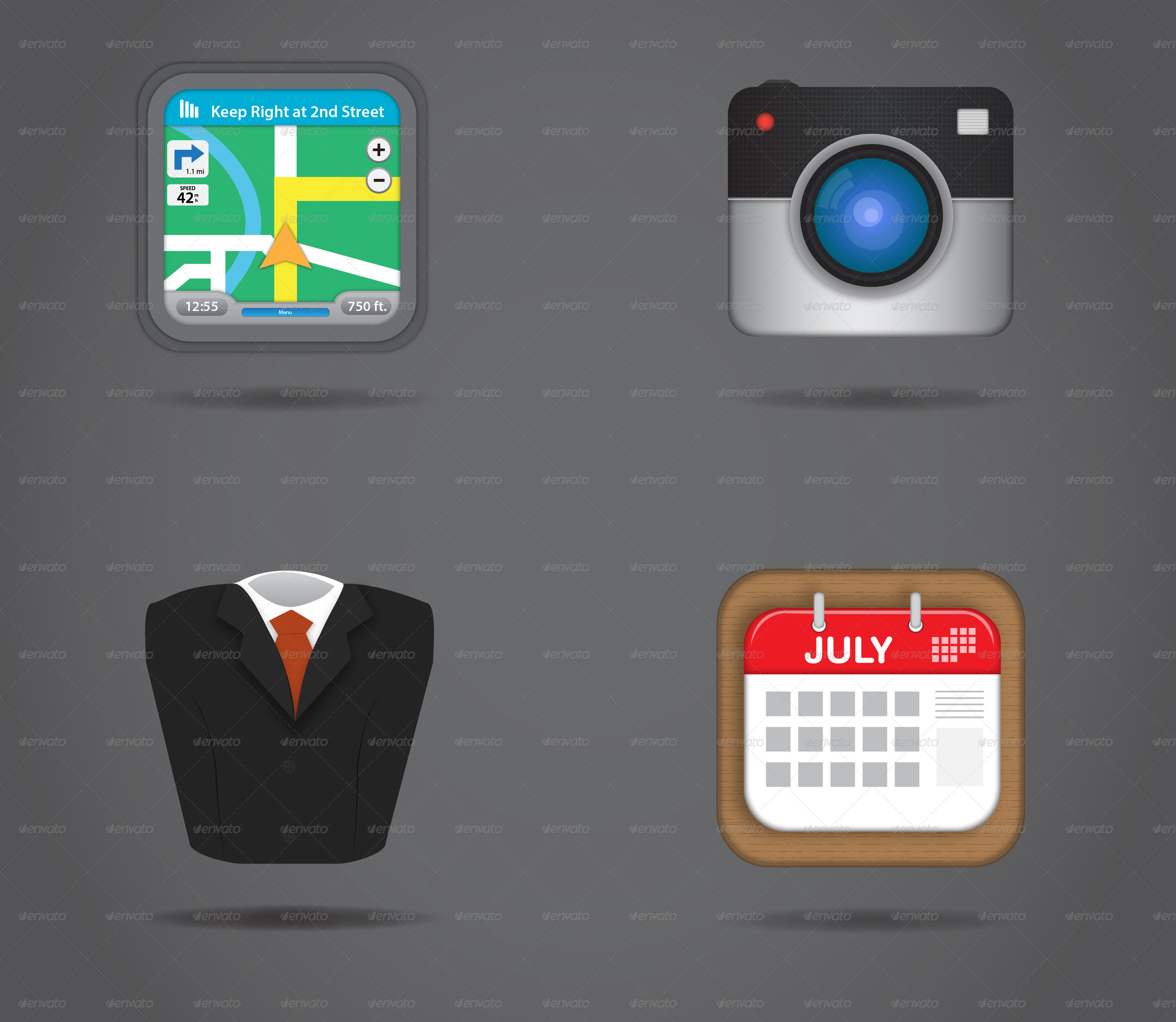 8 Vector Icons, Icons | GraphicRiver