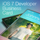 iOS 7 Developer Business Card, Print Templates | GraphicRiver