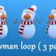 Snowman Loop ( 3 Pack ), Motion Graphics | VideoHive