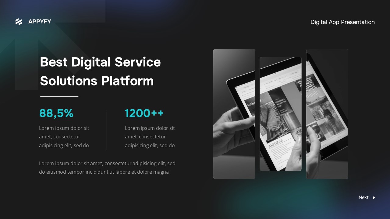 Appyfy Digital App Google Slide Template, Presentation Templates ...