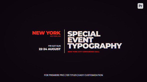 Event Titles Premiere Pro, Premiere Pro Templates | VideoHive