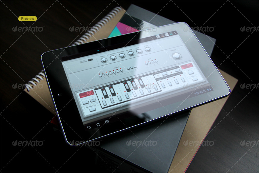 Black Tablet | Android GUI App Mock-Up, Graphics | GraphicRiver