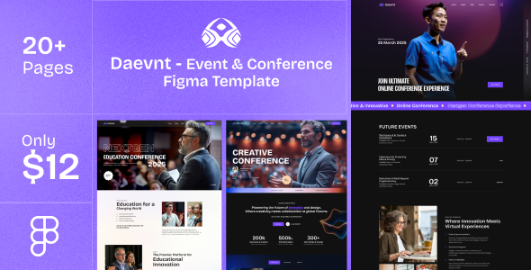 Daevnt - Event & Conference Figma Template by thememarch | ThemeForest