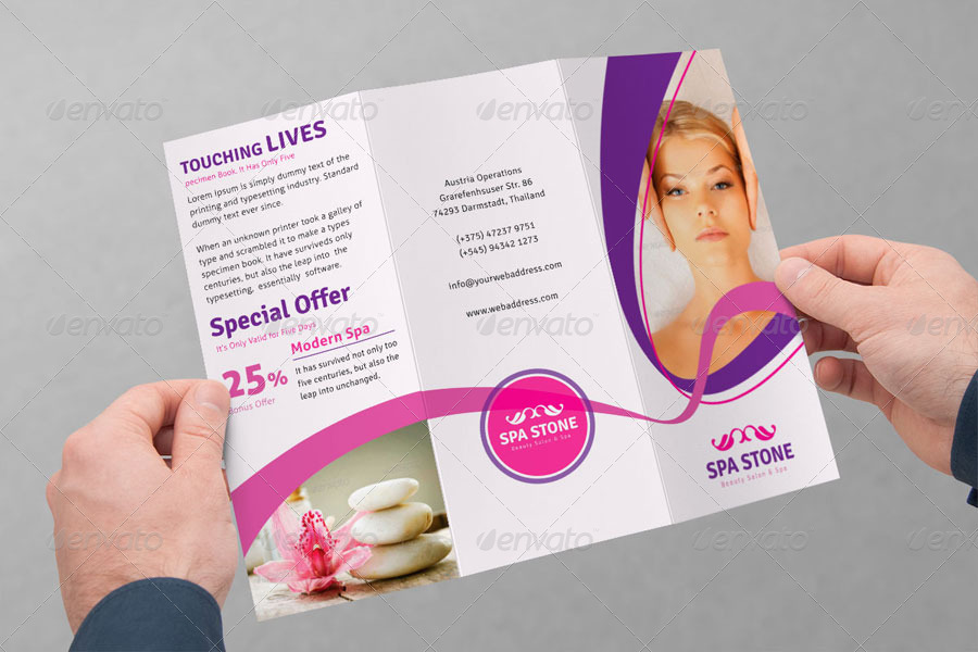 Spa Tri-Fold Brochure | Volume 4, Print Templates | GraphicRiver