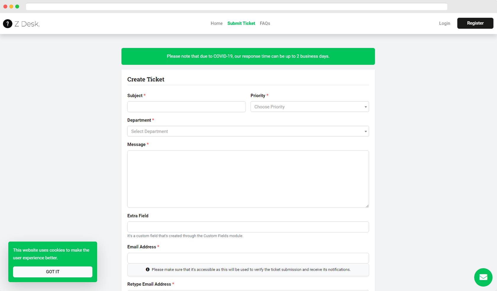 Z Desk - Support Tickets System with Knowledge Base and FAQs by zaiblab