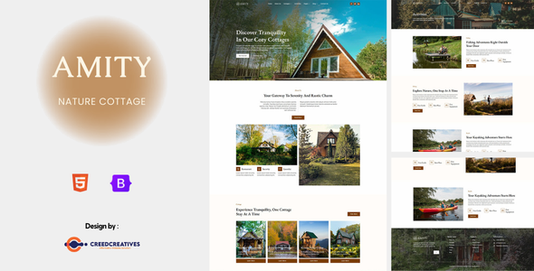 Amity - Nature Cottages Html Template by creedcreatives | ThemeForest