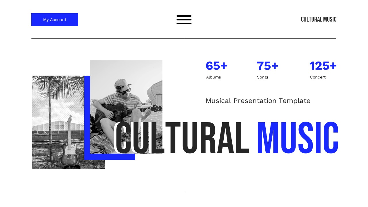 Cultural Music - Musical Google Slide Templates, Presentation Templates