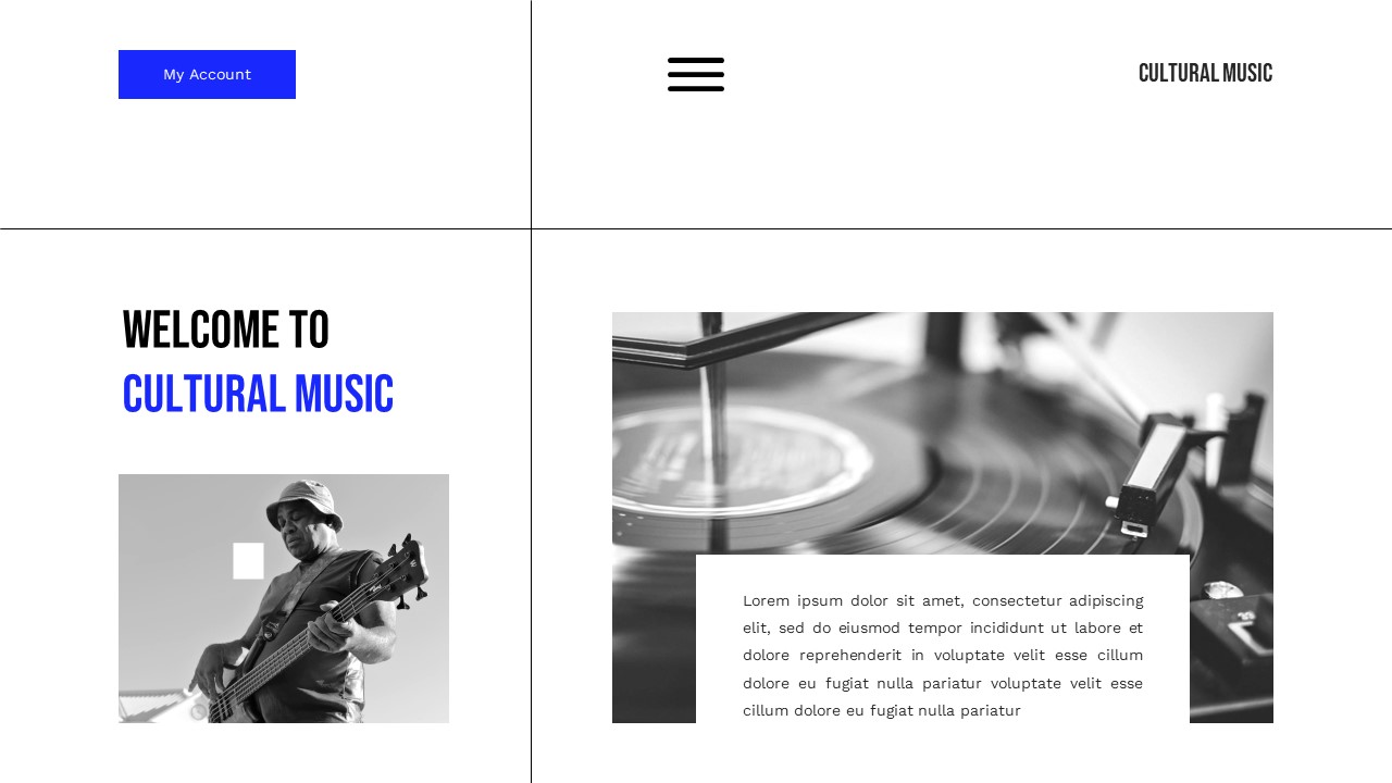Cultural Music - Musical Google Slide Templates, Presentation Templates