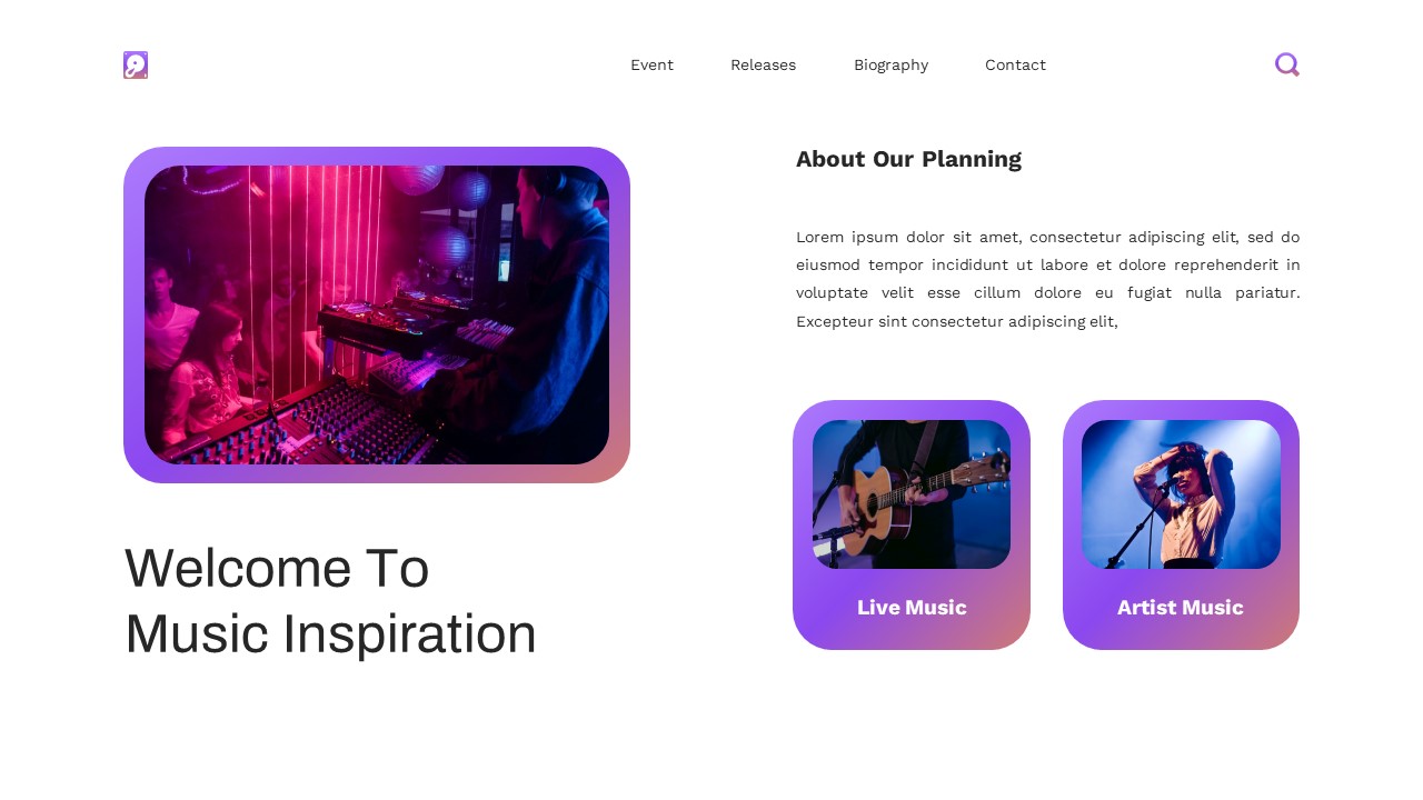 Music Inspiration - Musical Google Slide Templates, Presentation Templates