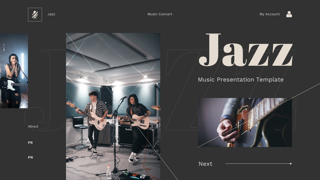 Jazz - Music Google Slide Templates, Presentation Templates | GraphicRiver