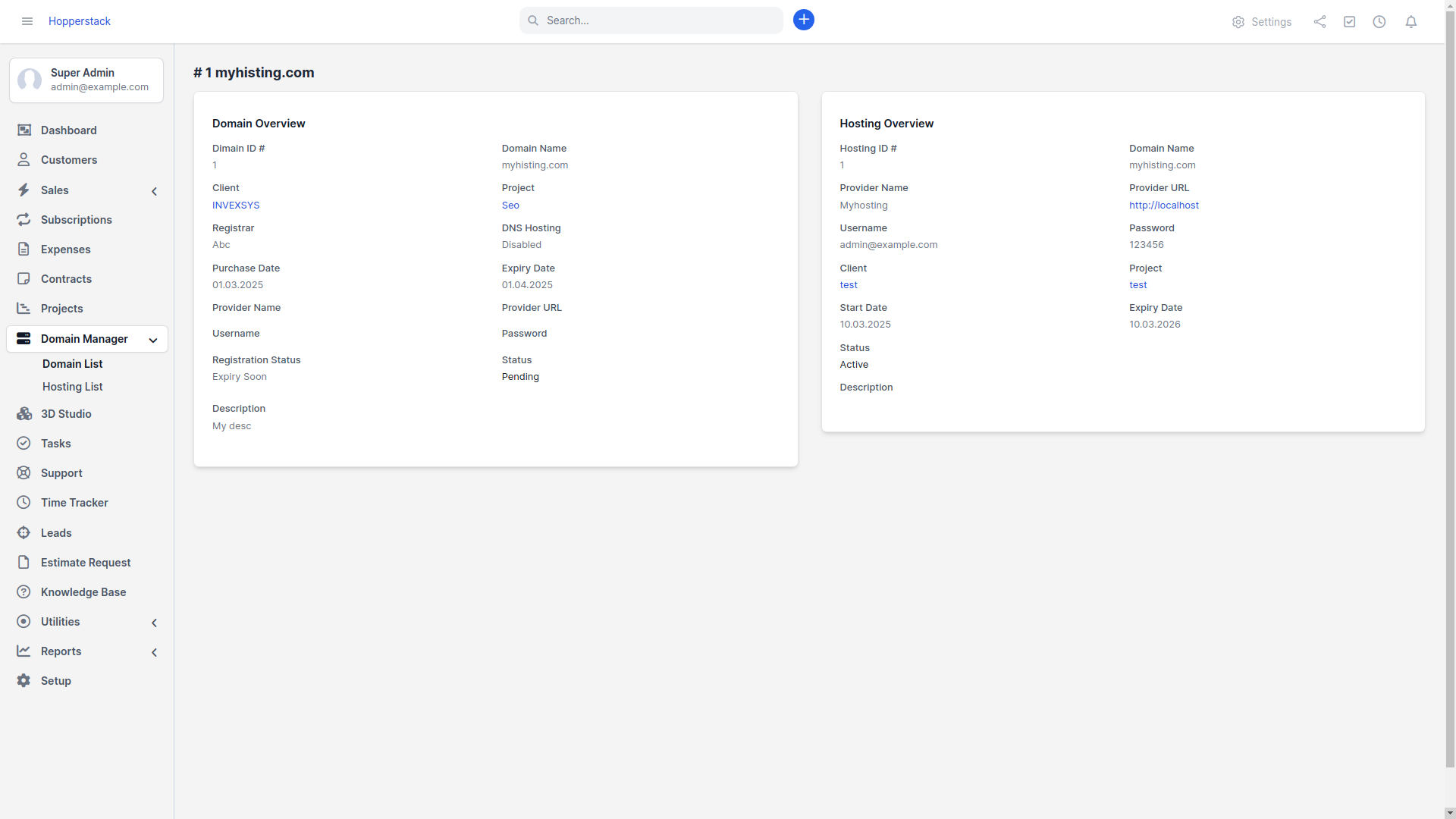 Domain Manager for Perfex CRM – Manage and Track Your Domains ...