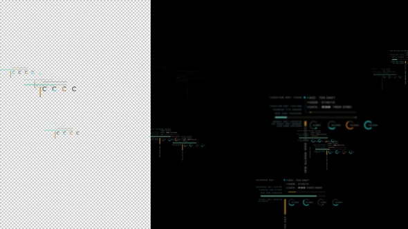 Futuristic Floating Digital Numbers Telemetry, Motion Graphics | VideoHive