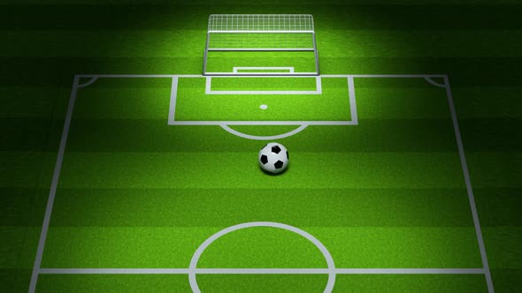 Animation of shooting football in the field, Motion Graphics | VideoHive