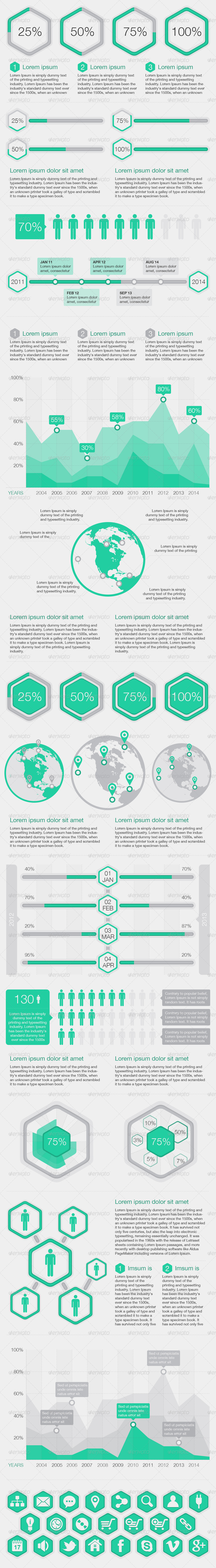 Infographic clean style, Infographics | GraphicRiver
