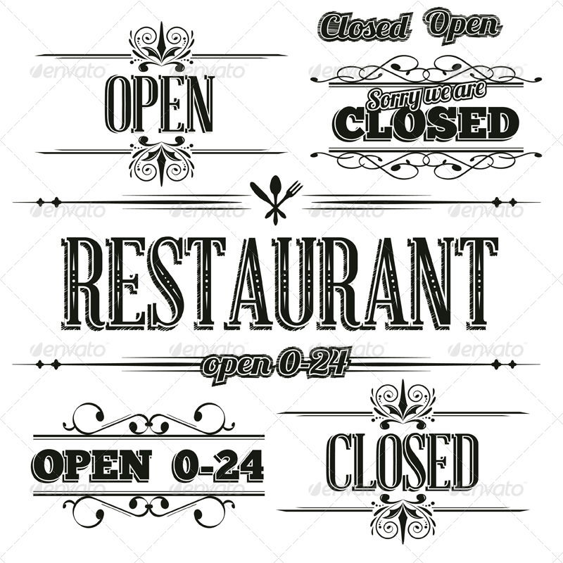 Typography Labels, Vectors | GraphicRiver