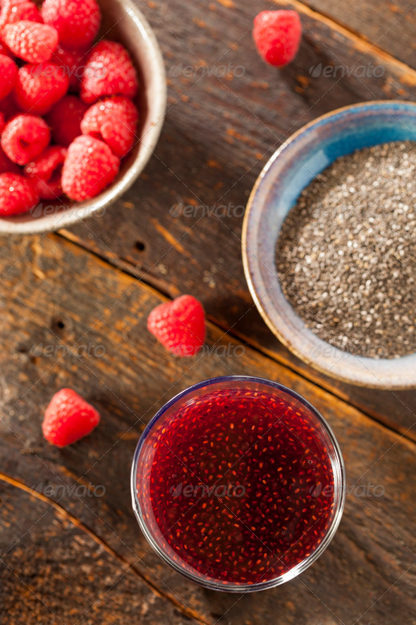 Raspberry and Chia Seed Beverage Stock Photo by bhofack2 | PhotoDune