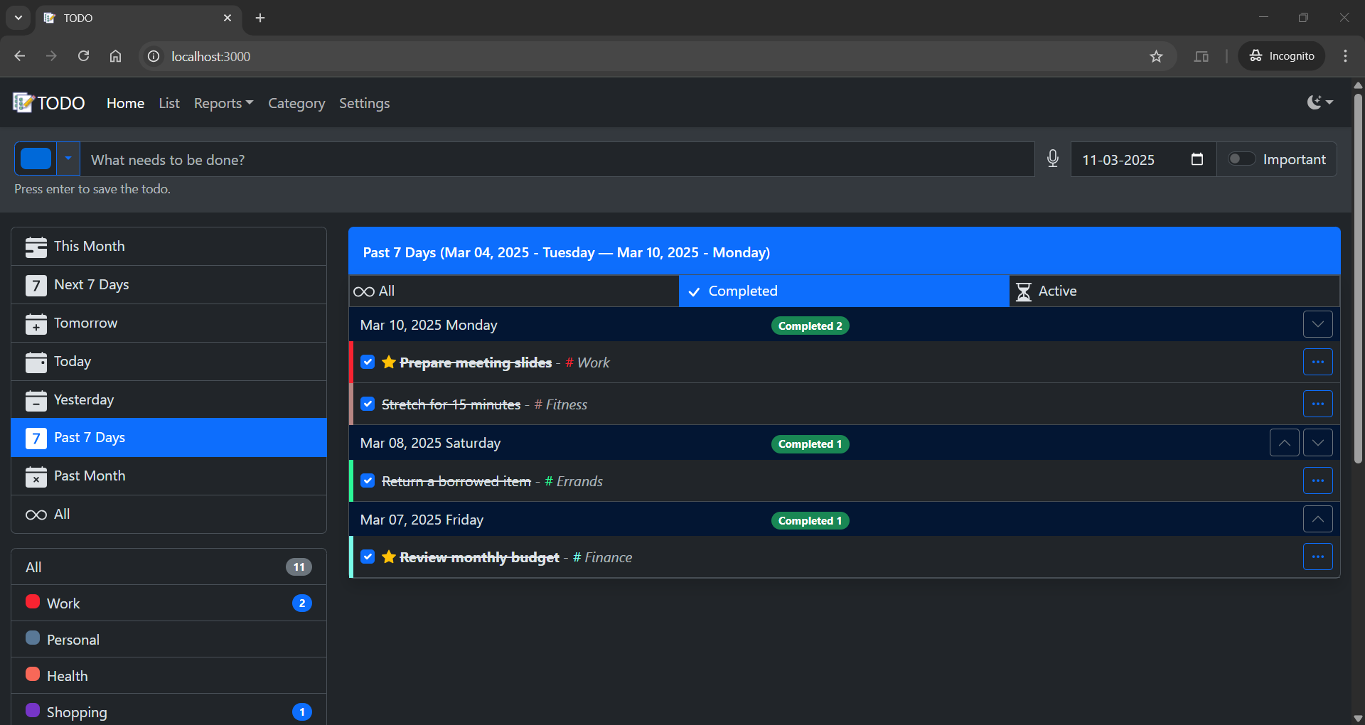 Todo App React Js Local Storage By Dynomix Codecanyon