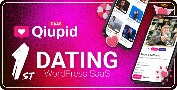 Qiupid - Matchmaking & Dating WordPress SaaS by modeltheme | CodeCanyon