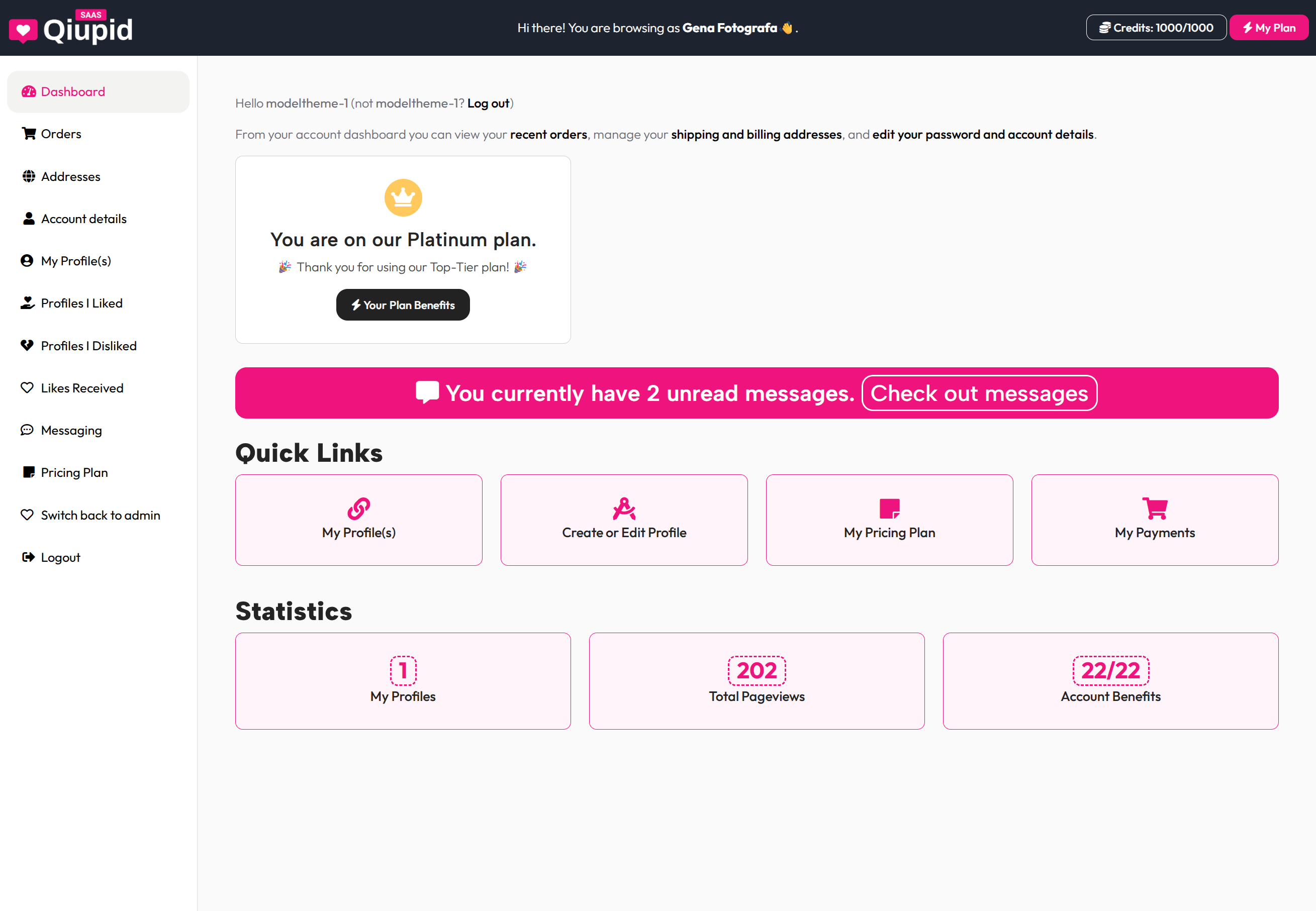 Qiupid - Matchmaking & Dating WordPress SaaS by modeltheme | CodeCanyon