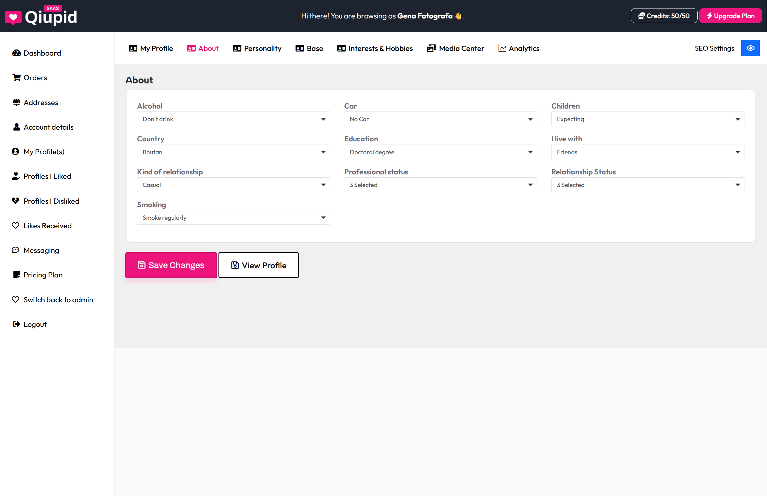 Qiupid - Matchmaking & Dating WordPress SaaS by modeltheme | CodeCanyon
