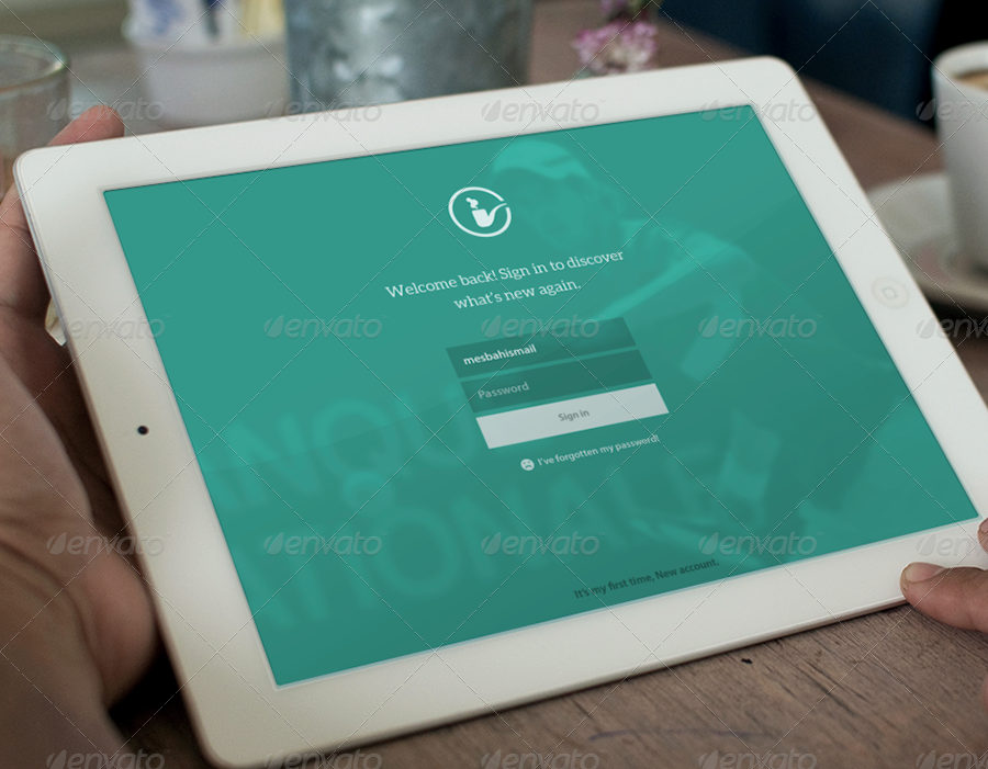 Tablet News App UI - Pipe, Web Elements | GraphicRiver