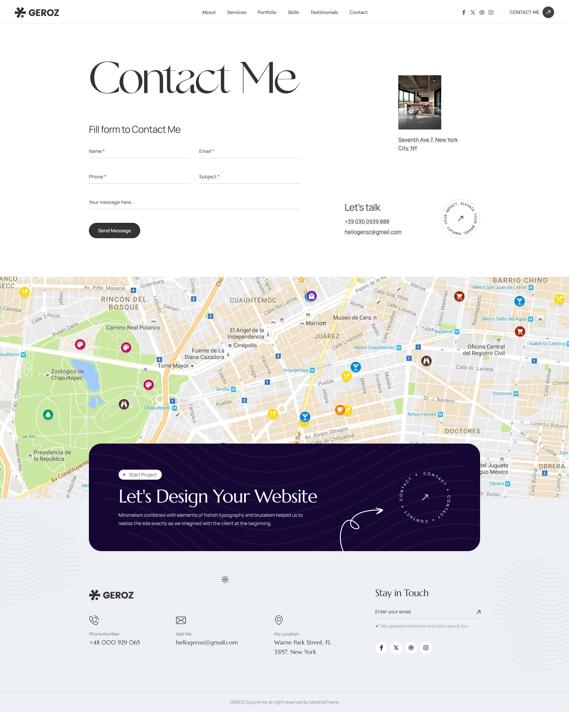 Geroz - Creative Portfolio Figma Template by modinatheme | ThemeForest