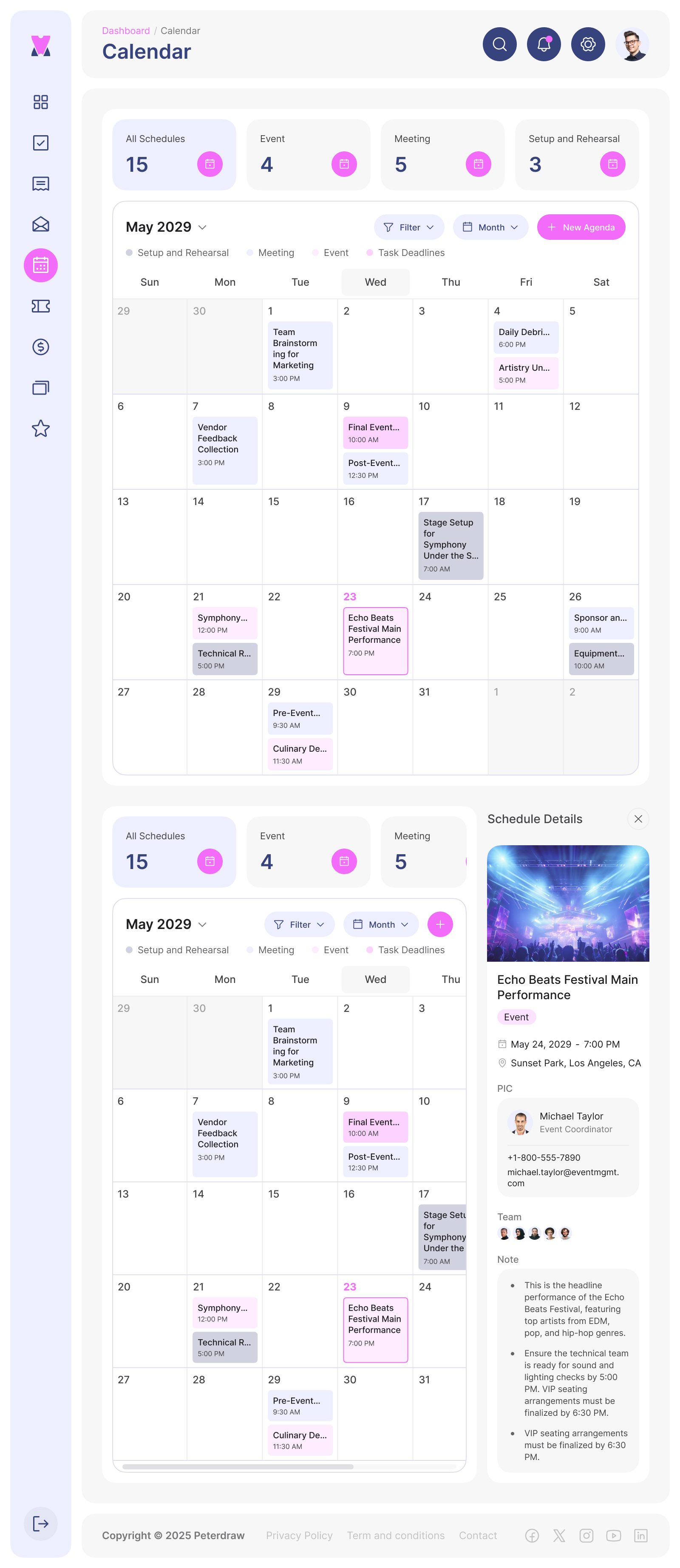 Ventixe - Event Management Dashboard Figma Template by peterdraw ...