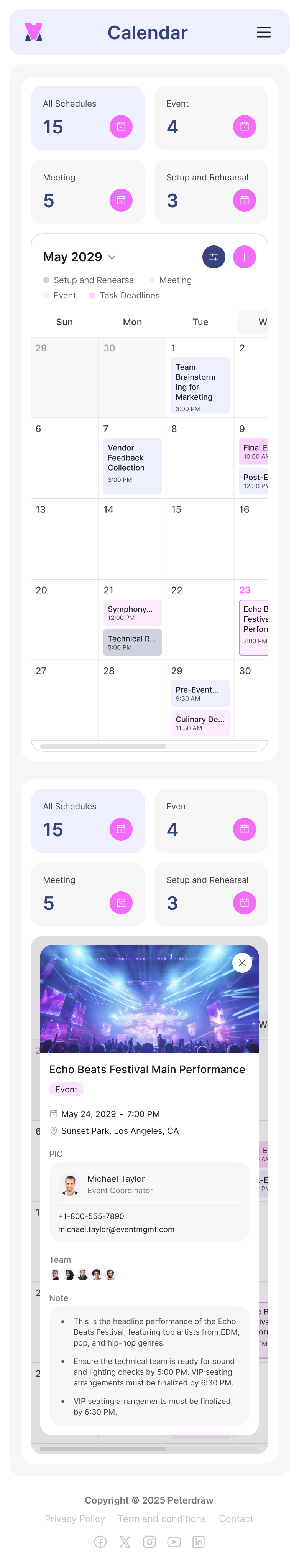 Ventixe - Event Management Dashboard Figma Template by peterdraw ...