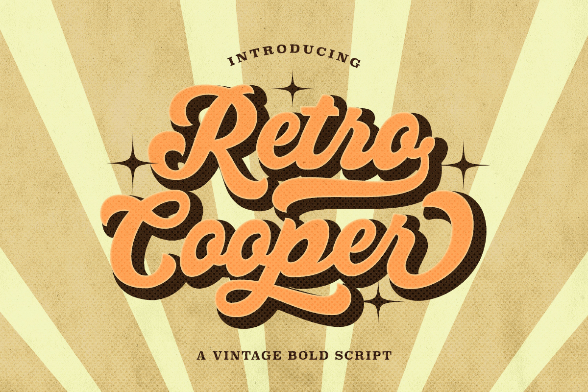 Retro Cooper - Vintage Bold Script, Fonts | GraphicRiver