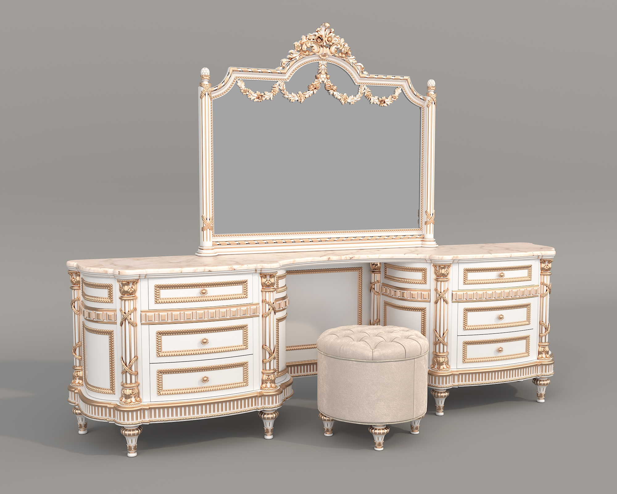 Classic European style Dressing Table 29 by nhattuankts | 3DOcean