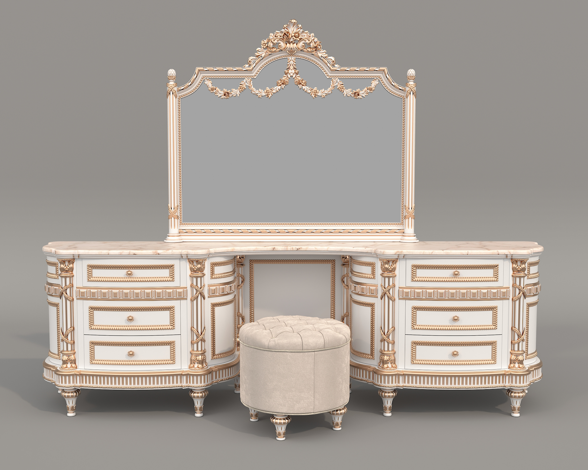 Classic European style Dressing Table 29 by nhattuankts | 3DOcean