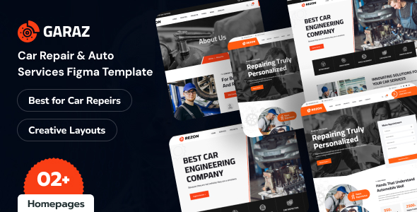 Garaz - Automotive and Motor Cars Figma Template by kathbirali ...