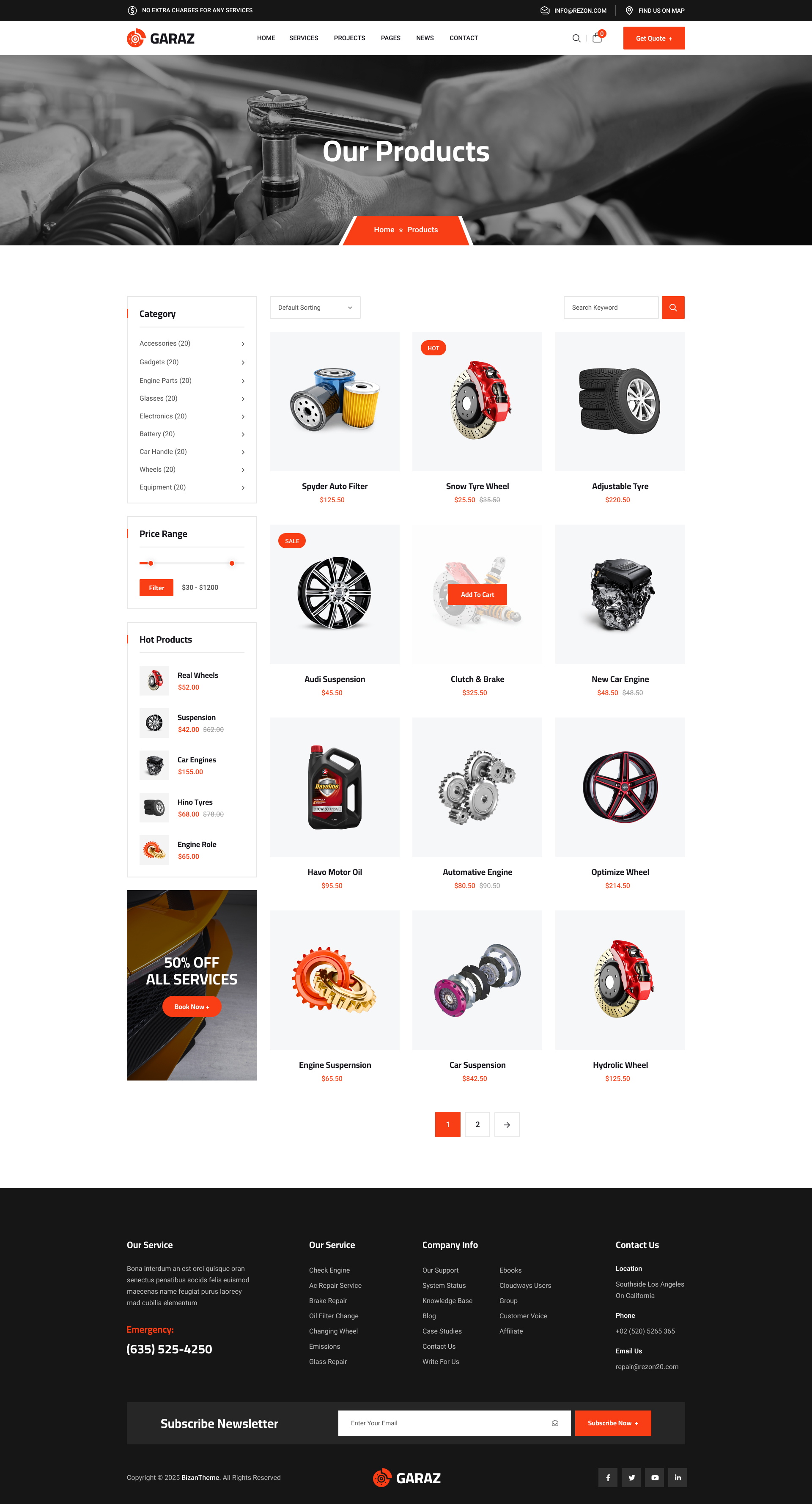Garaz - Automotive and Motor Cars Figma Template by kathbirali ...
