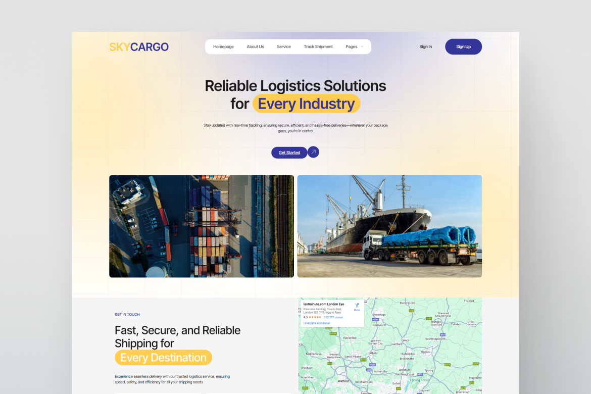 Skycargo Logistics and Cargo Elementor Template Kit for Freight ...