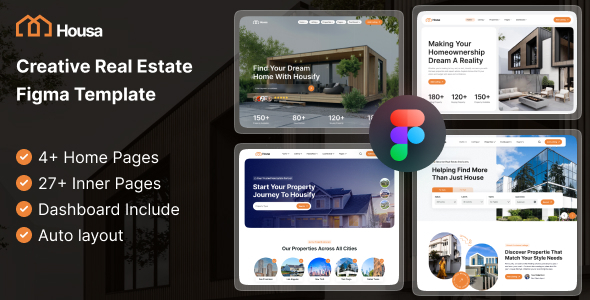 Housa - Creative Real Estate Figma template by alithemes | ThemeForest