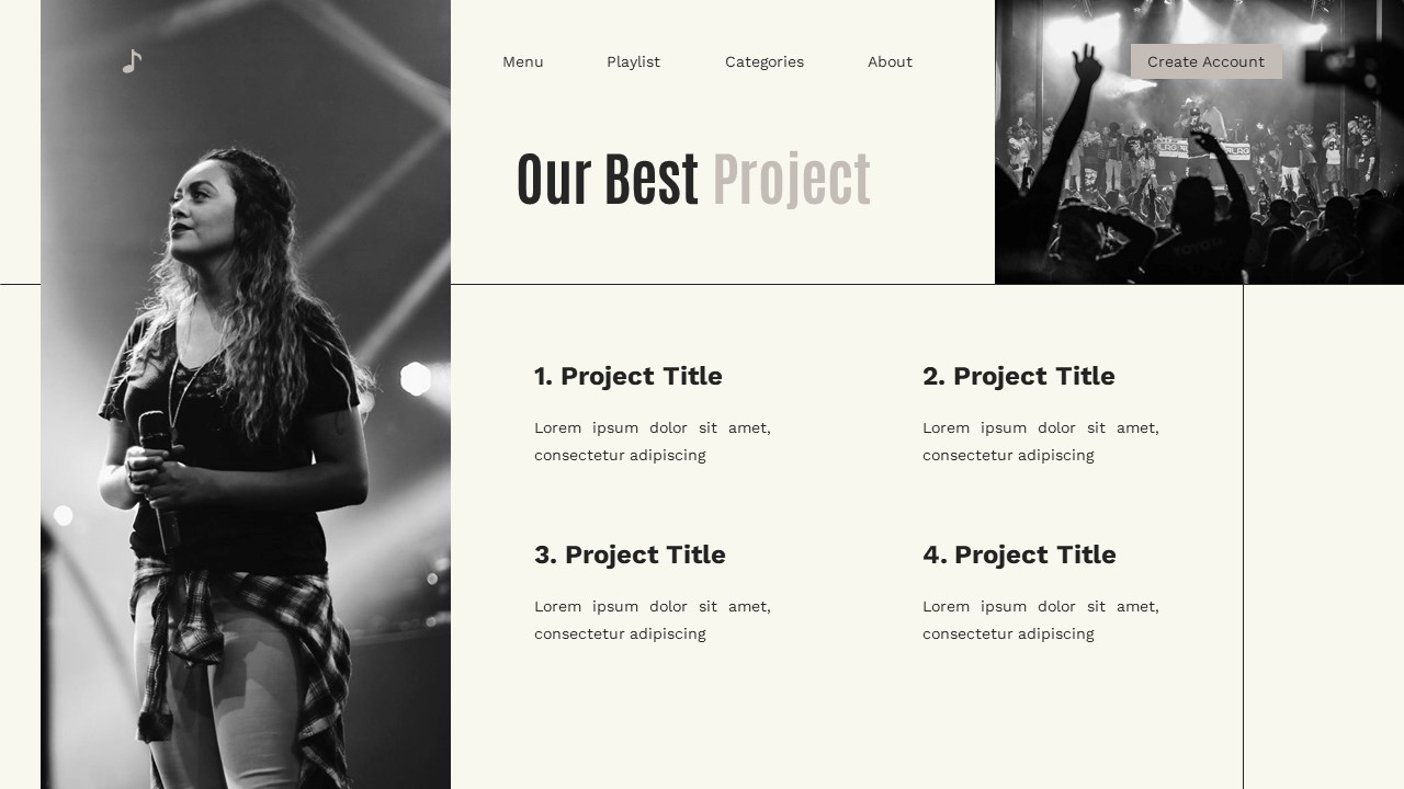 Music Concert - Musical Powerpoint Templates, Presentation Templates