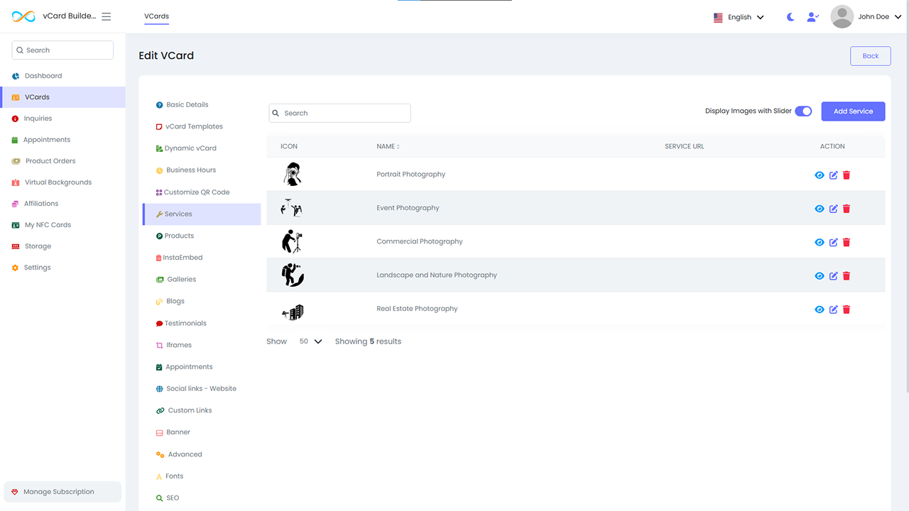 Infy vCard Saas : Digital Business Card Builder by infyomlabs | CodeCanyon