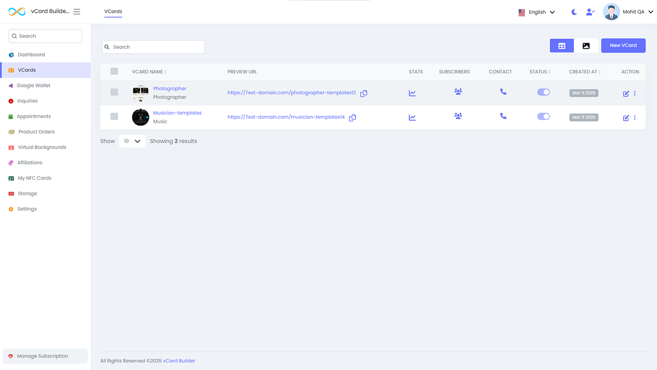 Infy vCard Saas : Digital Business Card Builder by infyomlabs | CodeCanyon
